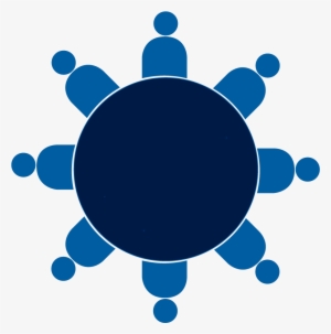 Human Figures Seated Around A Round Table - Roundtable - 1642x1003 PNG ...