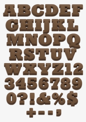 Chocolate Present Sweet Font - Chocolate - 595x835 PNG Download - PNGkit