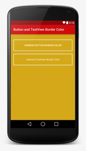 Button And Textview Border Color In Android - Absolute Layout Example ...