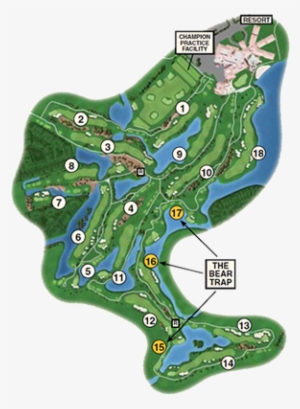 Map Of The Champion Golf Course - Le Golf National Course Layout ...