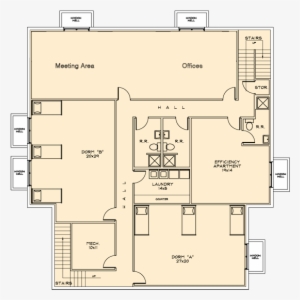 Corner House - Floor Plan - 550x556 PNG Download - PNGkit