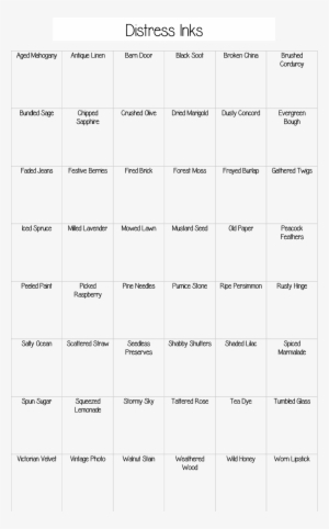 Tim Holtz Distress Oxide Color Chart - 995x1600 PNG Download - PNGkit