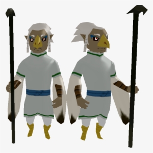 Basht And Bisht - Wind Waker Rito Tribe - 666x669 PNG Download - PNGkit