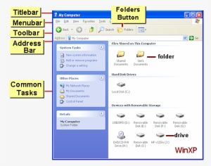 Default My Computer Window In Winxp - Toolbar In My Computer - 450x354 ...