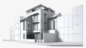 Transparent Building Contemporary - 3d Model Building Png - 1500x851 ...