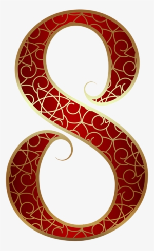 Eight, Red Gold, Art Images, Empire, Numbers, Clip - Circle - 367x600 ...