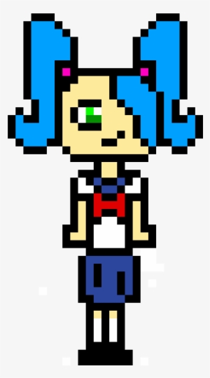 Yandere Simulator Base - Yandere Chan Pixel Art - 380x520 PNG Download ...