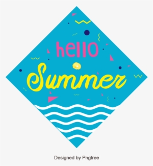 Blue Ocean Label Design In Summer, Summer Label, Summer, - Library ...