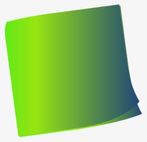 Shaded Green Sticky Note Clip Art - Shaded Green - 600x581 PNG Download ...