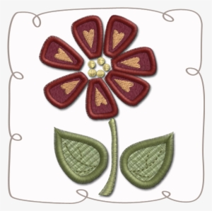 Flower Applique - Applique Design Flower - 580x580 PNG Download - PNGkit
