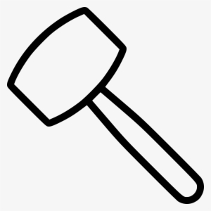 Mallet Comments - Outline Of Mallet - 980x980 PNG Download - PNGkit