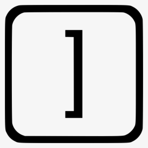 Key Square Bracket Right Comments - 980x980 PNG Download - PNGkit