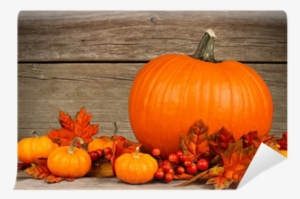 Bottom Border Of Colorful Autumn Leaves On A Rustic - Rustic Fall ...