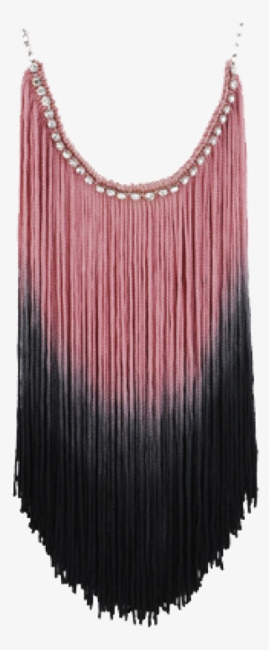 It's Fringe, Ombre - Ombre Fringe Necklace - 328x400 PNG Download - PNGkit