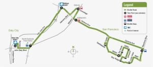Daly City Bus Map - 1100x488 PNG Download - PNGkit