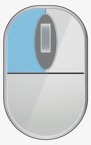 A Computer Mouse With The Left Mouse Button Highlighted - Computer ...