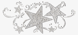 S3274-clr clear & Silver Sparkling Stars - Silver - 500x484 PNG ...