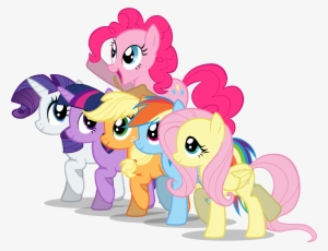 Mane 6 Group Shot Smile Parade From "a Friend In Deed" - My Little Pony ...