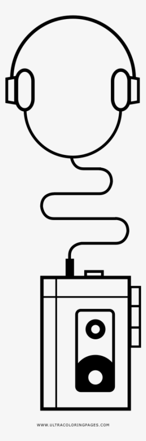 Walkman Coloring Page - Circle - 1000x1000 PNG Download - PNGkit