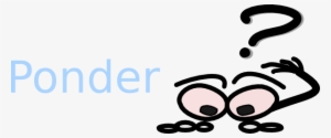 Ponder Clip Art - Ponder Clipart - 600x251 PNG Download - PNGkit
