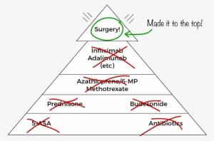 Crohn's Treatment Medication Pyramid - Surgery - 800x530 PNG Download ...