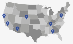 Us Map Pins 2 Copy - Usa Map Four Colors - 800x485 PNG Download - PNGkit
