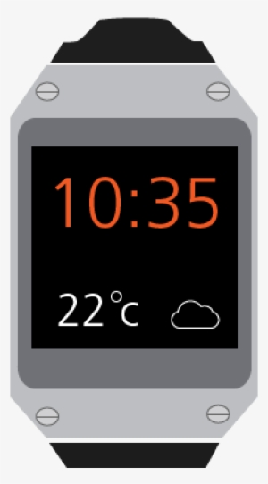 Galaxy Gear Smartwatch Pictogram - Smartwatch Pictogram - 378x458 PNG ...