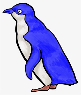 How To Set Use Blue Penguin Svg Vector - 510x599 PNG Download - PNGkit