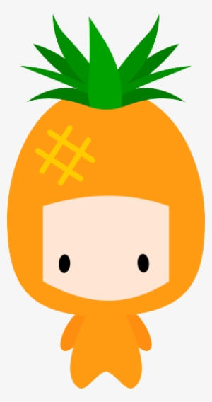 Chibi Dressed Pineapple - Pineapple - 264x500 PNG Download - PNGkit