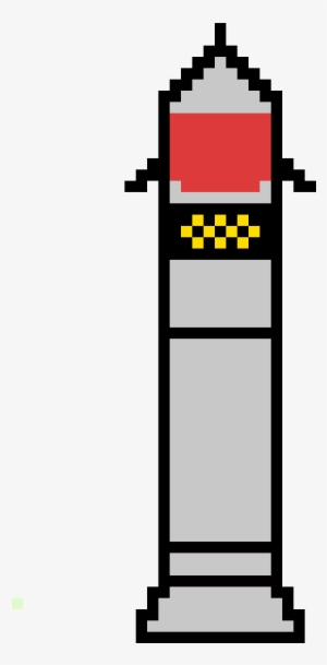 Nuclear Missile - Pixel Art - 370x590 PNG Download - PNGkit