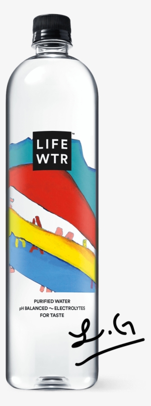 Luis Gonzalez Lifewtr Premium Bottled Water Png Avion - Lifewtr Arts In ...