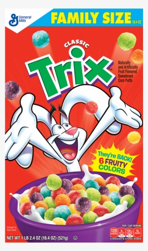 Svg Free Cereal Transparent Trix - General Mills Trix Cereal 10.7 Oz ...
