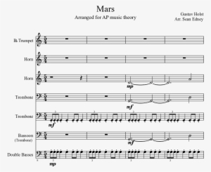 Mars Sheet Music Composed By Gustav Holst Arr - Moment For Morricone ...