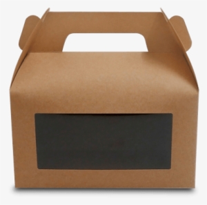 Custom Window Cut Kraft Gable Gift Box - Kraft Gable Box With Window ...