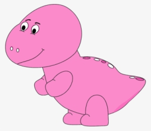 Pink Baby Dinosaur - Pink Dinosaur Clipart - 400x349 PNG Download - PNGkit