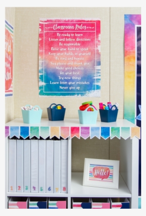 Confetti Classroom Rules Chart Poster - Classroom Rules - 648x648 PNG ...