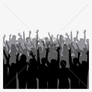 Crowd - Svg - Cheering Crowd Icon Png - 931x381 PNG Download - PNGkit