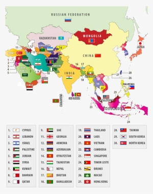 Flags Of Asian Countries - Many Country In Asia - 800x1026 PNG Download ...