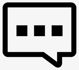 Comment Bubble With Three Squares Comments - Comment Vector - 980x874 ...