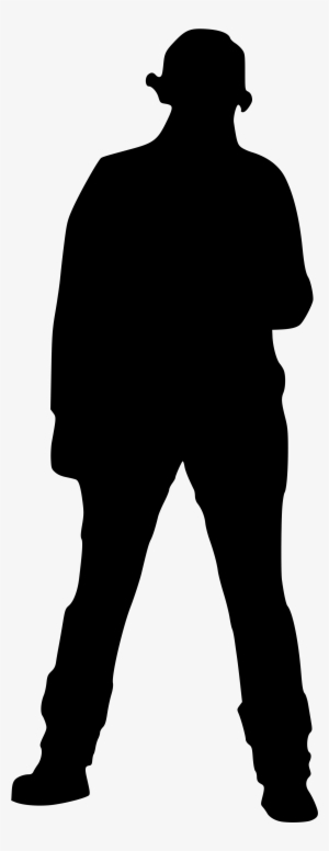 Open - Short Man Silhouette - 2000x4417 PNG Download - PNGkit