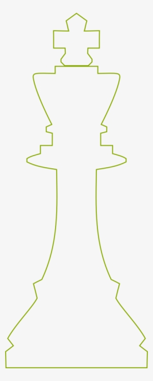 Image File King1 - King Chess Piece Outline - 386x962 PNG Download - PNGkit