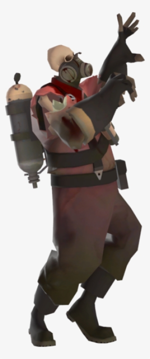 Voodoo-cursed Pyro Soul - Team Fortress 2 Zombie Pyro - 250x597 PNG ...