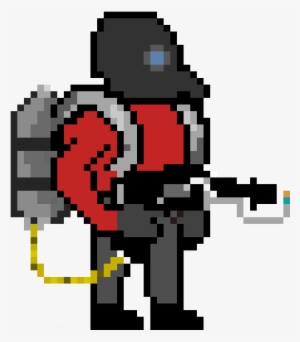 Pyro Tf2 - Pixel Art - 490x590 PNG Download - PNGkit