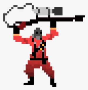 Pyro Tf2 - Pixel Art - 490x590 PNG Download - PNGkit