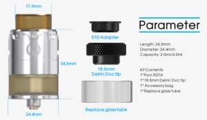 Pyro Rdta 06 - Pyro Rdta 4ml - 871x506 PNG Download - PNGkit