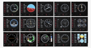 Flight Instrument Panel Professional Simulation Lcd - Logitech G Saitek ...