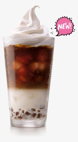 Iced Milk Coffee With Coffee Jelly - Floats - 720x800 PNG Download - PNGkit