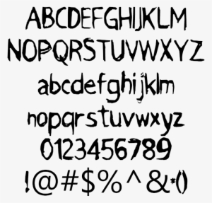 Grunge Grimace Example - Calligraphy - 613x610 PNG Download - PNGkit