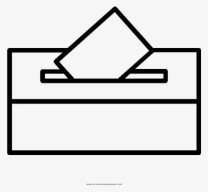 Ballot Box Coloring Page - Coloring Book - 1000x1000 PNG Download - PNGkit