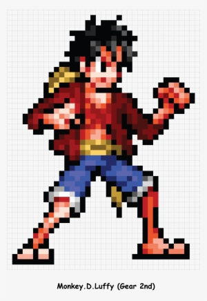 Luffy - Pixelated Luffy - 2480x3508 PNG Download - PNGkit